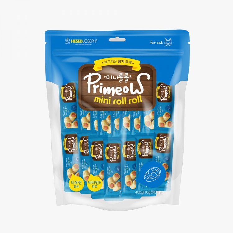바잇미 :: 프리미요 미니롤롤 고양이 소세지간식 참치 10g 40개